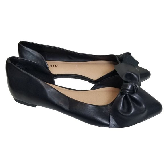 torrid | Shoes | Torrid Womens 9w Black Faux Leather Bow Slip On ...